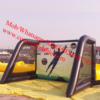 inflatable penalty shootout football game inflatable football goal inflatable soccer goals supplier