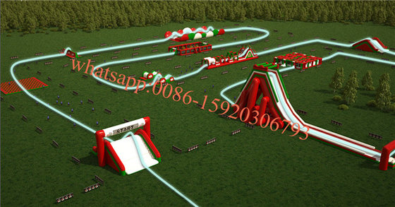 largest inflatable obstacle course inflatable 5k hung-ho run supplier