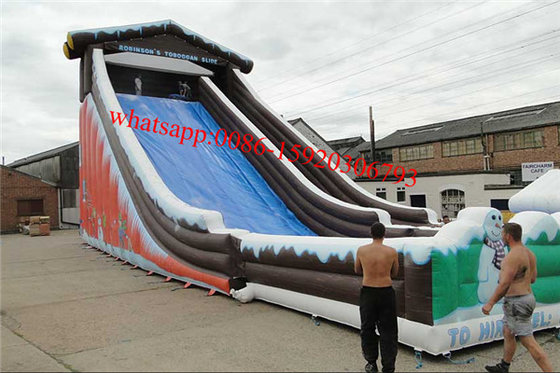 giant snow slide , Toboggan Slide , Toboggan Run inflatable slide giant snow slide for rental supplier