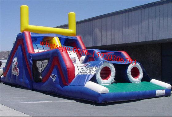 Inflatable Obstacle Slides For Football , Commercial  Adult Inflatable Obstacle Course For Sale supplier