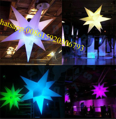 Inflatable Bent Star , inflatable star , inflatable led balloon , inflatable light , light balloon , wedding balloon supplier