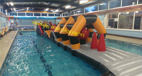 inflatable pool obstacle , kids obstacle course equipment , kids obstacle course, floating water playground obstacle supplier