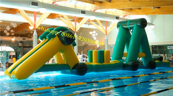 inflatable pool obstacle , kids obstacle course equipment , kids obstacle course, floating water playground obstacle supplier