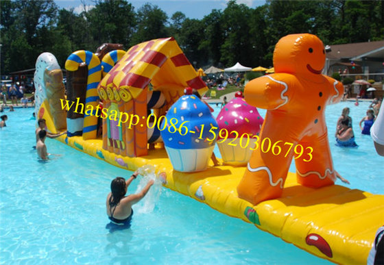 inflatable water floating playground , water playground , water park playground , inflatable pool obstacle supplier