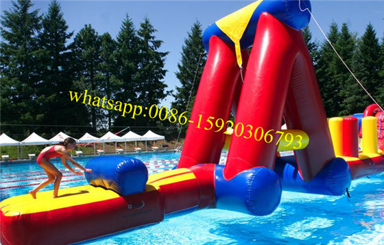 inflatable water floating playground , water playground , water park playground , inflatable pool obstacle supplier