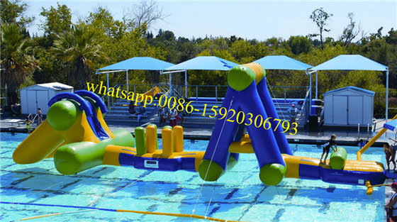 inflatable water floating playground , water playground , water park playground , inflatable pool obstacle supplier