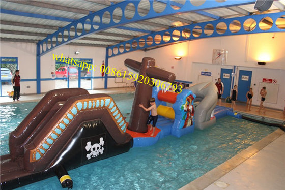 Pirate inflatable pool obstacle course for kids cheap inflatable obstacle course, inflatable pool obstacle supplier