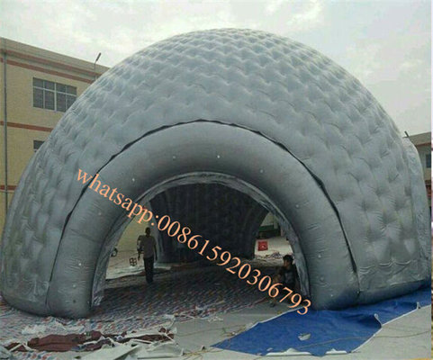 0.55mm pvc tarpaulin inflatable dome tent inflatable canopy / tent supplier
