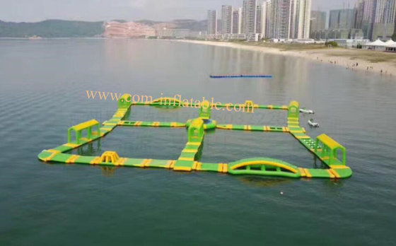 inflatable water obstacle course floating obstacle course water sport water sport toys supplier