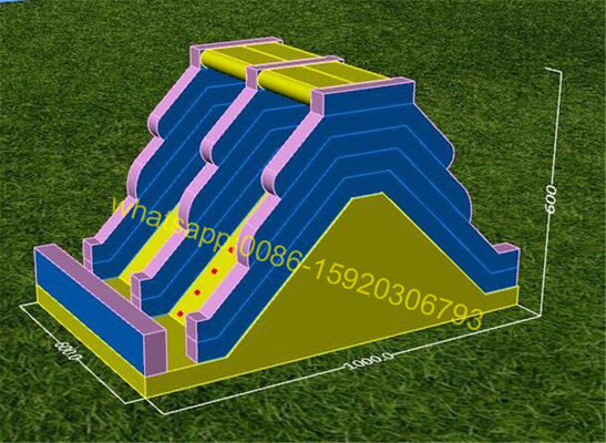 new design giant double slip n slide inflatable slide supplier
