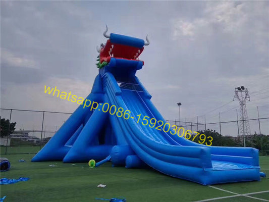 Giant inflatable dinosaur slip and slide supplier