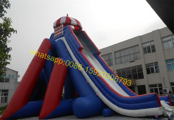 giant blue and red colours water slide supplier