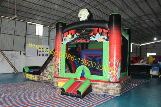 zombies bouncy castle slide house supplier