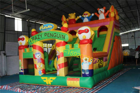 crazy penguins bouncy castle slide inflatable supplier