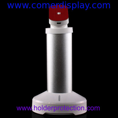COMER stand-alone with gripper option and alarm mobile display security cradle with charger cable