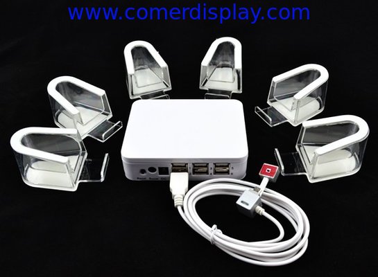 COMER Transparent Acrylic Display counter Stands tablet security alarm controller stand