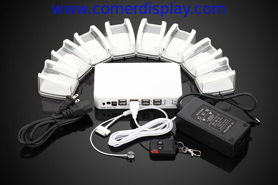 COMER 8 ports smart phone display alarm controller security system for digital stores