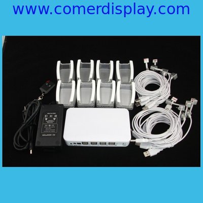 COMER 8 usb port security alarm Hot sale cell phone security alarm system handphone