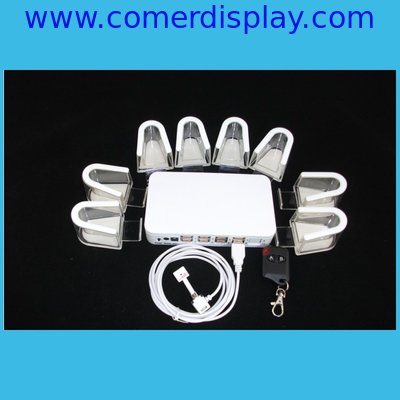 COMER 8 usb port security alarm Hot sale cell phone security alarm system handphone