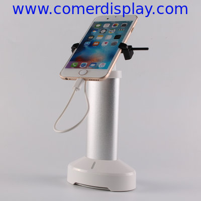 COMER Security mobile phone charge holder with grip with cable concealed inside