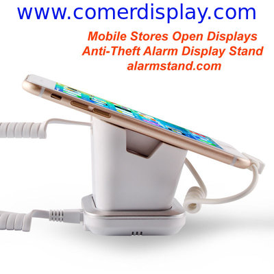 COMER smart phone open displays charger holder Anti-theft devices anti-theft stands