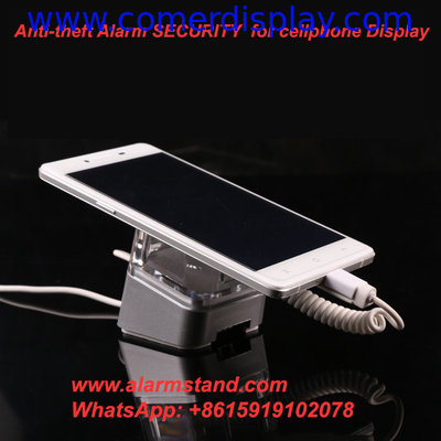 COMER New acrylic display alarm security charging mounting for tablet android mobile iphone