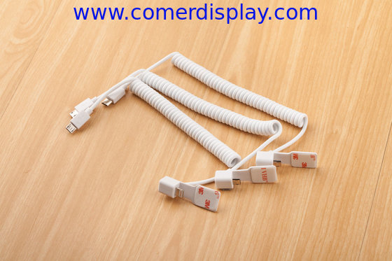 COMER  acrylic display alarm cradle security stands for tablet android mobile iphone with charging cable