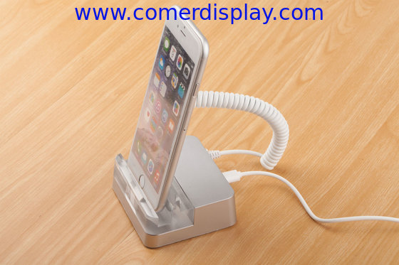 COMER clear acrylic cell phone security display stand with support security anti-theft display system