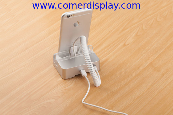 COMER clear acrylic cell phone security display stand with support security anti-theft display system