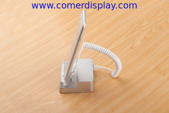 COMER clear acrylic cell phone security display stand with support security anti-theft display system