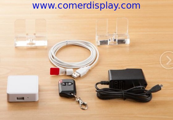 Comer 2 usb port display anti-theft One-stop security anti-theft cell phone alarm display