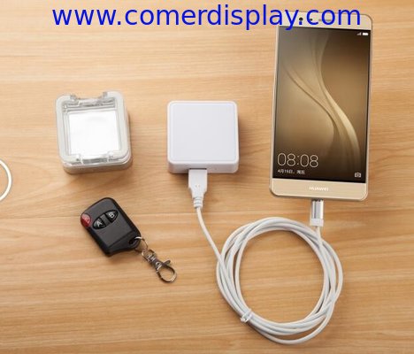 Comer 2 usb port display anti-theft One-stop security anti-theft cell phone alarm display