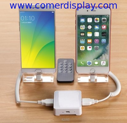 Comer 2 usb port display anti-theft One-stop security anti-theft cell phone alarm display
