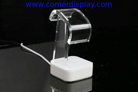 COMER China Supplier Anti-lost acrylic Display Smart Watch Security with Charging Alarm holders