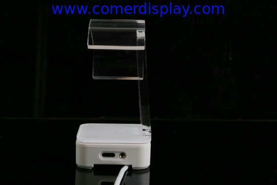 COMER China Supplier Anti-lost acrylic Display Smart Watch Security with Charging Alarm holders