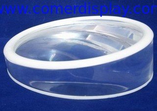 COMER A4 acrylic tabletop holder menu display stand with anti-theft alarm controller and charging cables