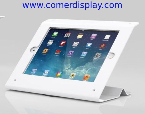COMER anti-theft locking tablet counter-top display mounting 360 degree rotating tablet stands for digital retail stores