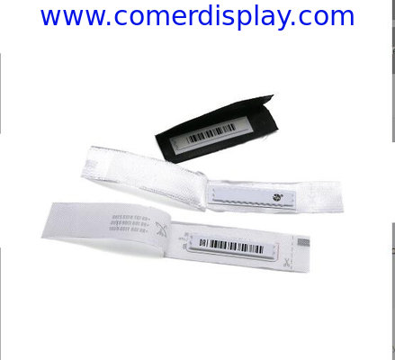Customized logo cloth accessories sticker RF 8.2Mhz eas sewing woven label for garment store