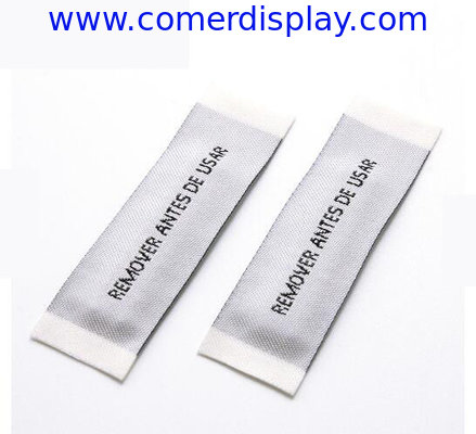 New Design AM/RF Woven Labels Custom Anti theft Sewing labels for Garment Store