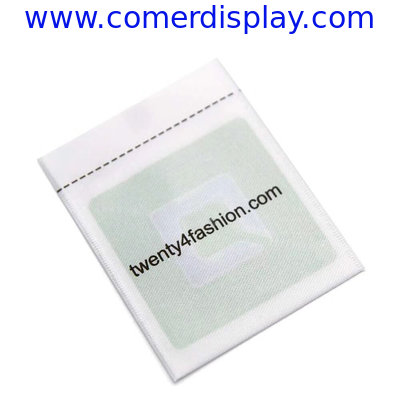 New Design AM/RF Woven Labels Custom Anti theft Sewing labels for Garment Store
