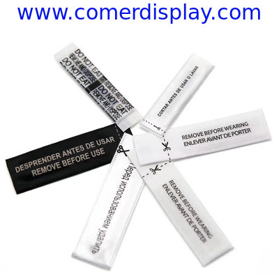 Eas Anti theft Sewing labels Garment Woven Label AM/RF Custom Woven Labels for Garment Store