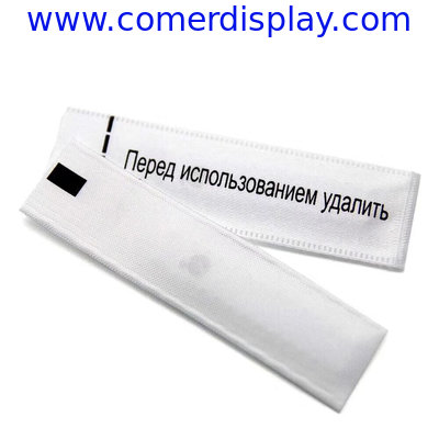 58KHz anti theft custom fabric label with sew in security soft tag