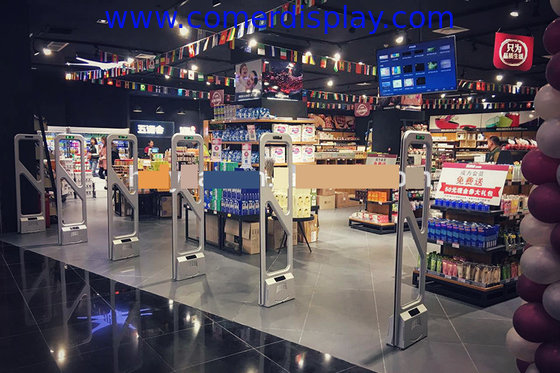 Supermarket anti-theft system theft detector 58khz frequency jammers merchandising alarm door