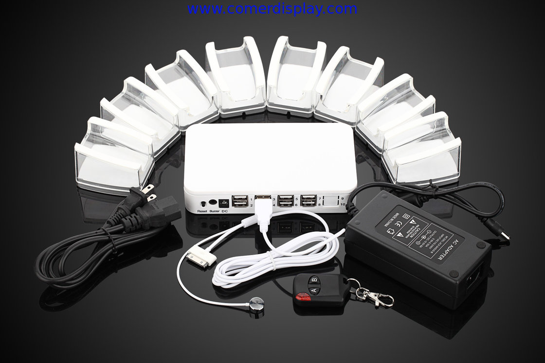 Comer Alarming Security Display Host 8 Port Usb Hub For Phone And Tablet