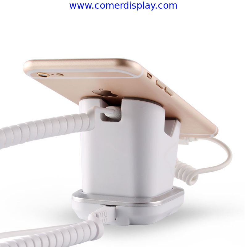 COMER smart phone open displays charger holder Anti-theft devices anti-theft stands