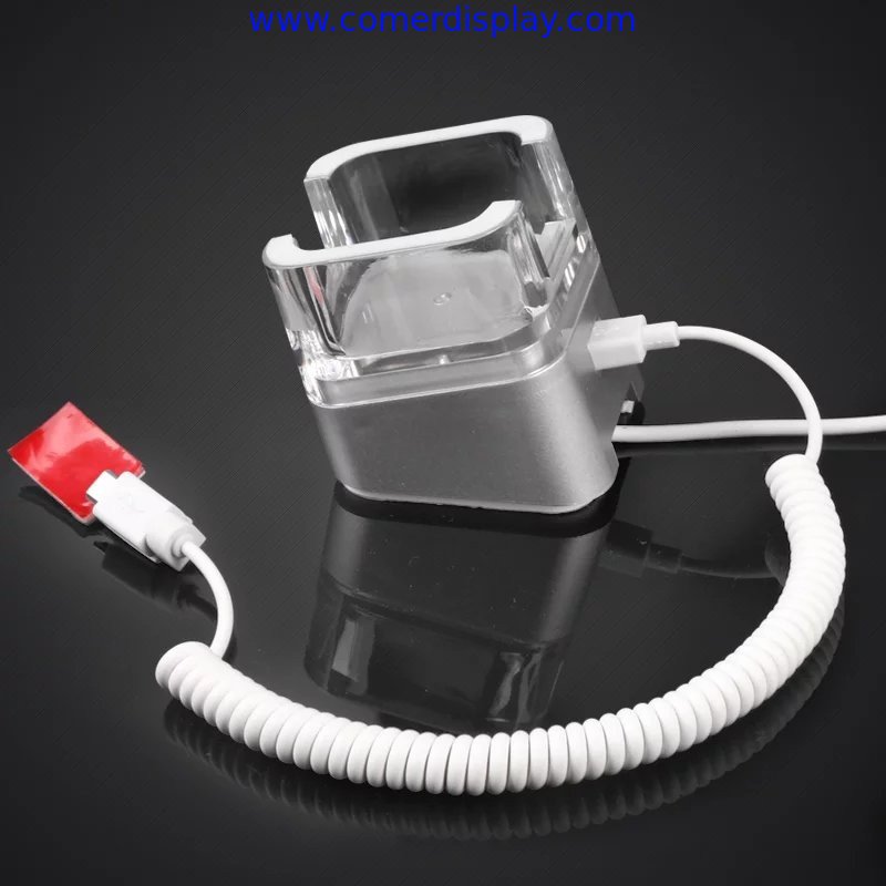 COMER New acrylic display alarm cradle security stands for tablet android mobile iphone