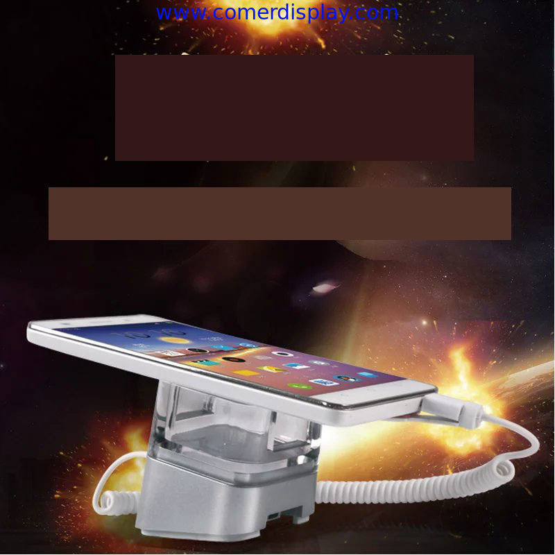 COMER New acrylic display alarm cradle ssecurity locker  for tablet android mobile iphone
