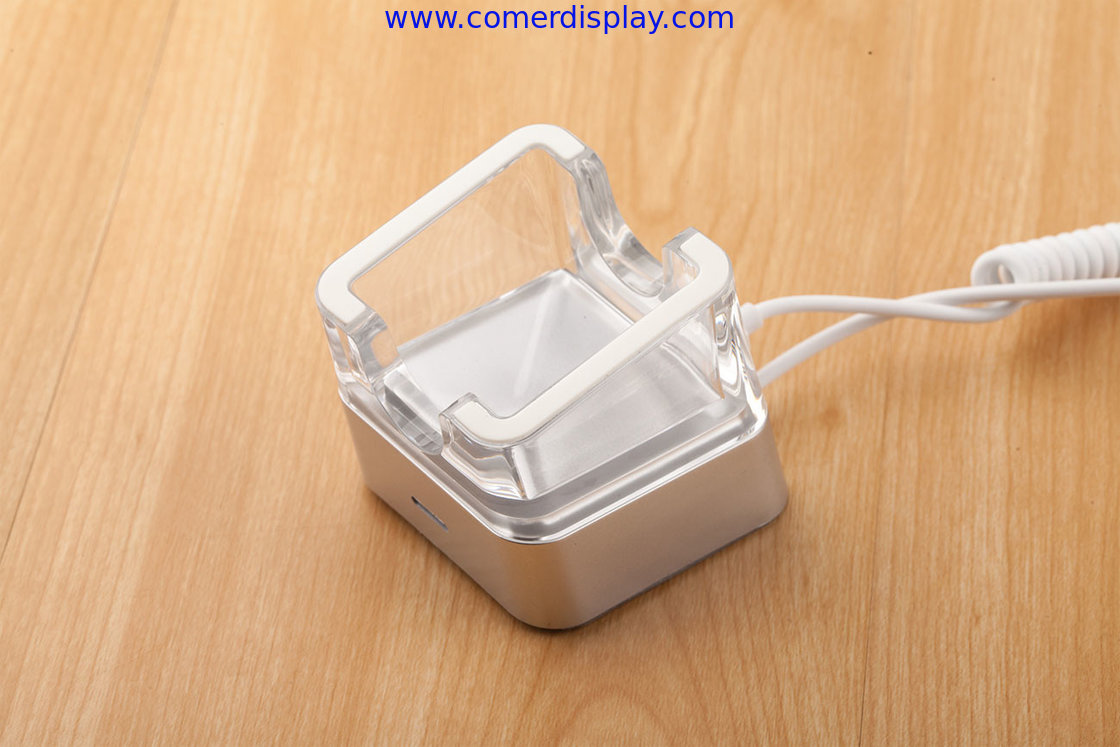 COMER anti-theft security display alarm holder cable locking devices for cellphone retail stores