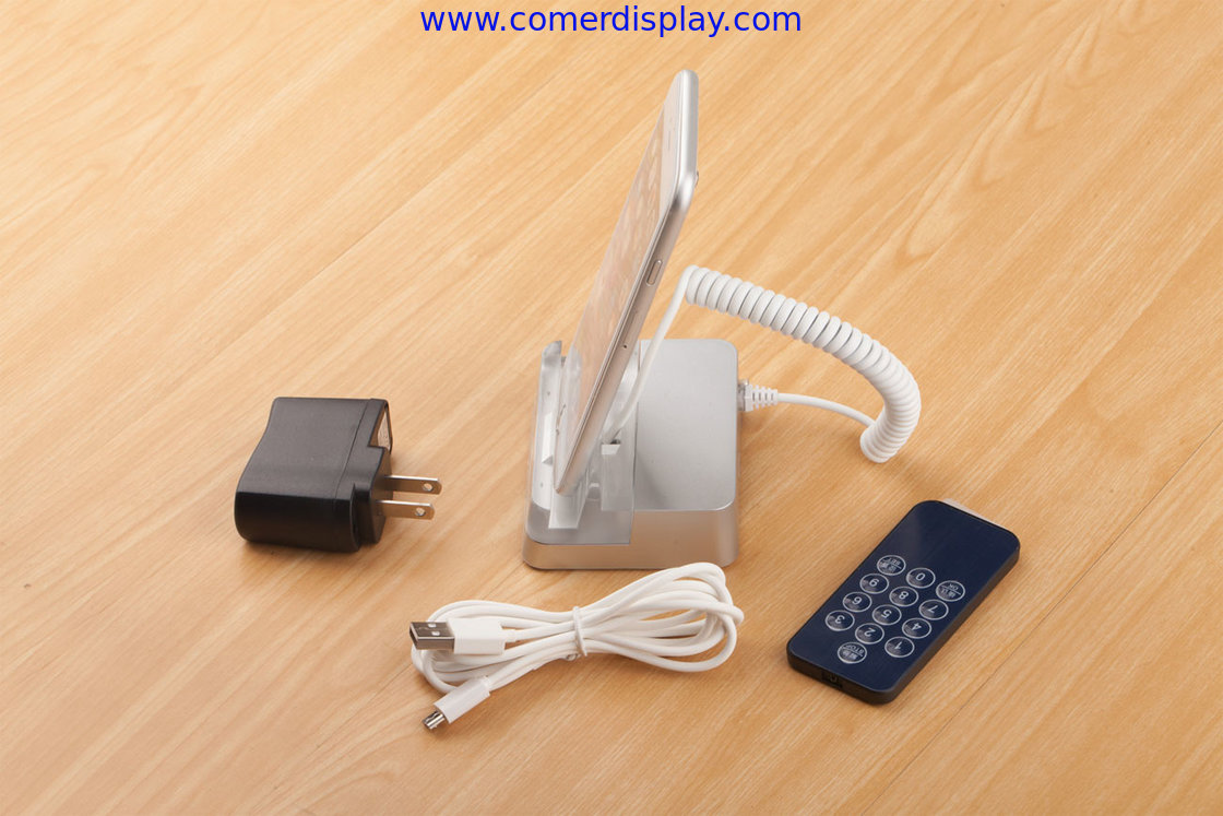 COMER Anti-theft tablet security floor stand for mobile phone upright display stand holders