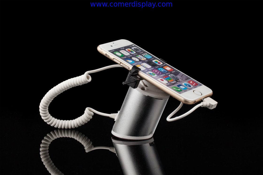 COMER Smart phone retail stores alarm display stand,mobile phone anti theft display holder